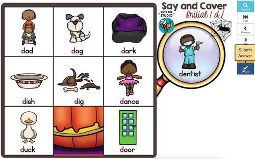 HALLOWEEN Articulation D Boom Cards Games for Speech Therapy by Busy ...