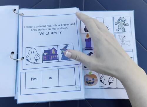 Halloween Interactive Book: What Am I? by The Speech Spot Shop by Kelly ...