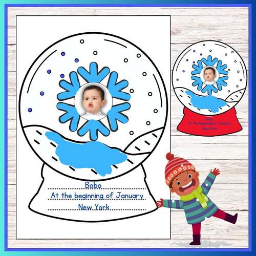 Winter Writing Craftivity : Winter Snow Globe Craft Writing - Snowflake ...