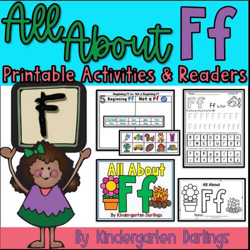 Alphabet Worksheets and Emergent Readers for the Letter Ff for Kindergarten