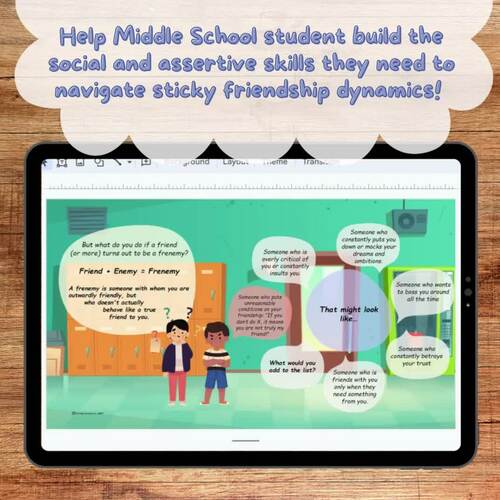 No Prep Middle School Friendship Boundaries Unit for Small Group or ...