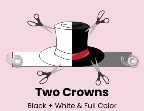 Top Hat Crown / Mask / Costume / Christmas / Headband ** Two Crowns