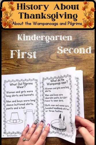 First Thanksgiving Mini Book Reading Passages with Crafts (for Early ...