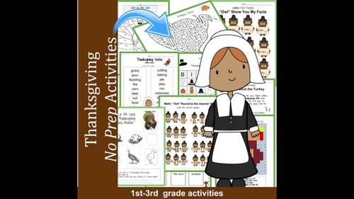 Thanksgiving Activities for Elementary by Rebekah Sayler | TpT