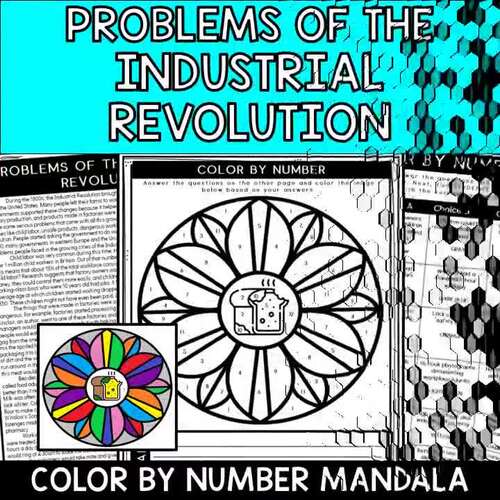 Industrial Revolution Problems Color by Number Reading Comprehension ...