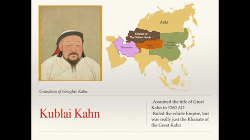 The Mongol Empire: Kublai Kahn History Presentations by The History ...