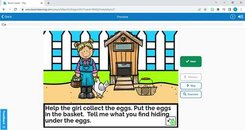 Velar Fronting: Help the Girl Collect the Eggs in the Basket. | TPT