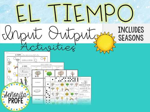 El tiempo / Spanish Weather Activity Packet by Senorita Profe | TpT