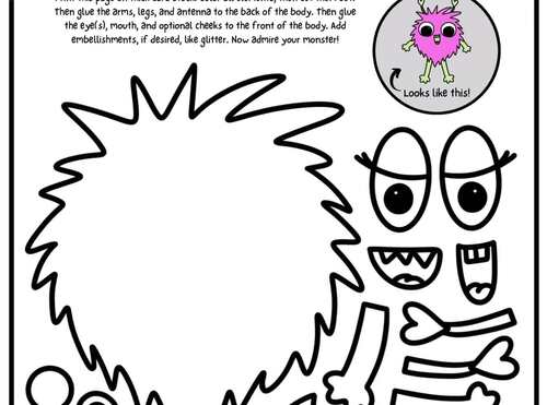Build a Love Monster Craft, EASY, FUN, ENGAGING Valentine Activity