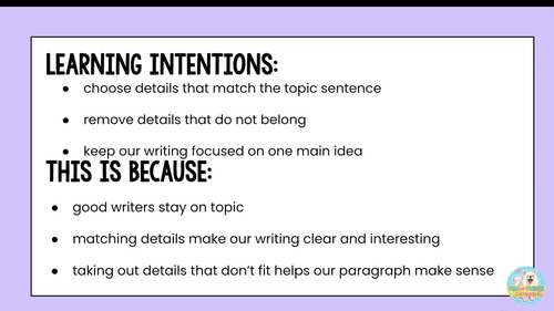 Grades 4-6 | Single Paragraph Plan Outline the Writing Slides - Revolution