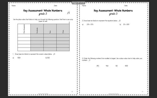 Grade 3 Number Sense Worksheets and Slides! Place Value Practice