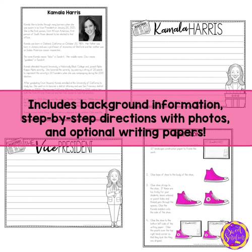 Presidential Election 2024 Kamala Harris Womens History Month Craft ...