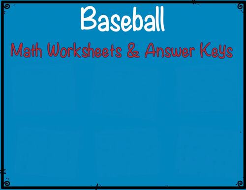 Baseball Themed Kindergarten ELA and Math Worksheets | TPT