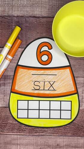 Candy Corn Math Craft | Counting Numbers 1 to 20 | Fall Center ...
