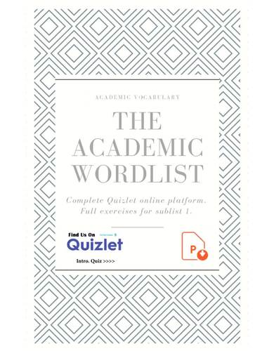 AWL. Academic Word List. Sub List 1. GED. Quiz. TOEIC Online ...