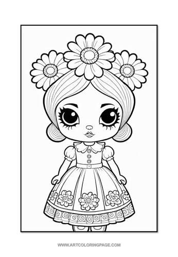 Explore Creativity with Gothic Dolls Vol 4 by Art coloring book | TPT