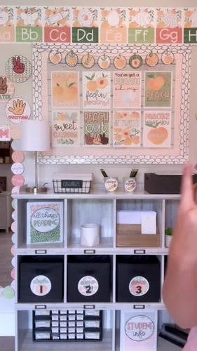 Feelin' Peachy Classroom Decor Bundle by Taught By Tatum | TPT