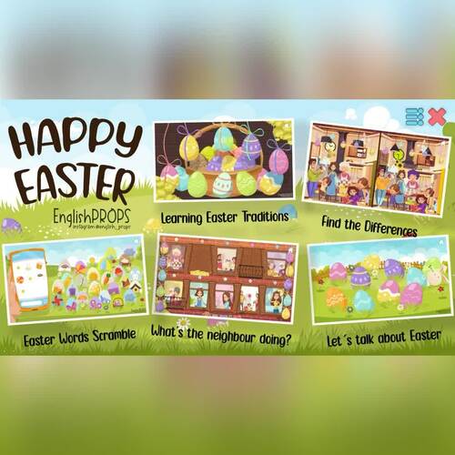 Easter PowerPoint Games/Spring/Easter Traditions/Easter Word Scramble