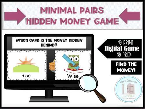 Minimal Pairs - Hidden Money Interactive Game (Later Phonological Patterns)