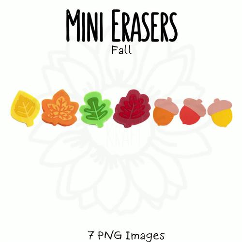 Fall Mini Erasers | Mockup Movable Supplies for TPT Sellers by Kyla's Kraft