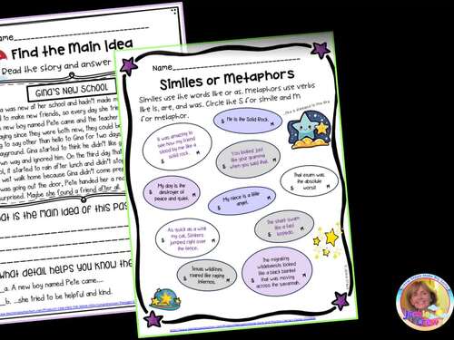 Second Grade ELA Review by Jackie's Little Steps Make Big Gains | TPT