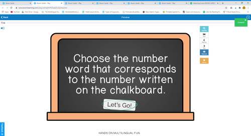 Number Recognition Assessment 30-40 Boom Cards by Hands-on Multilingual Fun