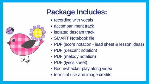 Spring Song Package - Scarf Activity - Opt. 2-Part with Boomwhacker ...