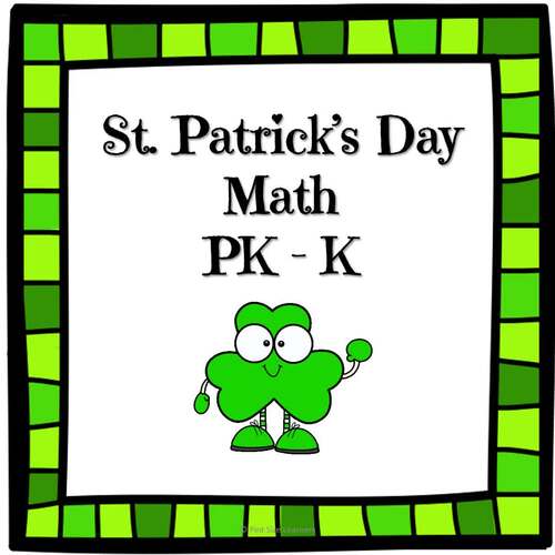 St. Patrick's Day Math PK and K Centers and Worksheets by Pint Size ...