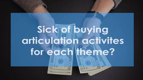 Articulation Activity for Year Round Themed Speech Therapy by Anna Dee SLP