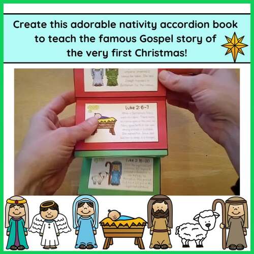 The Very First Christmas | A Nativity Accordion Book to Teach the Birth ...