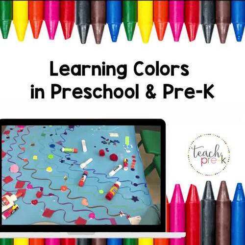 Learning Colors Centers for Preschool, PreK, K & Homeschool by Teach PreK