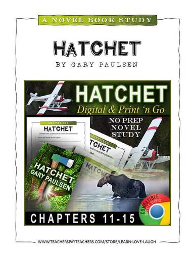HATCHET Novel Study SALE Distance Learning GOOGLE Compatible Chapters ...