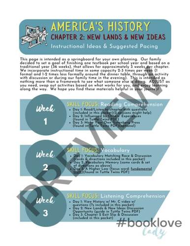 Tuttle Twins U.S. History Ch. 2: New Lands & Ideas Comprehension Bundle