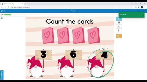 Counting to Ten Valentine's Day Boom Cards by Little Hands on Learning
