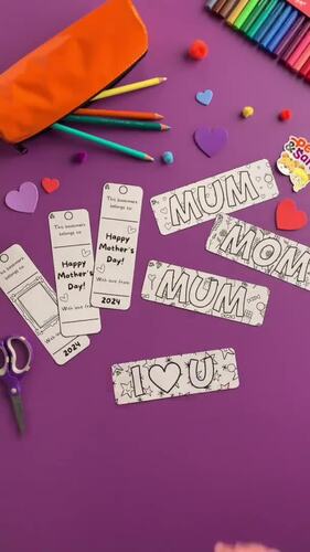 Mother's Day Bookmarks | Gift Craft Activity with 12 Unique & Adorable ...