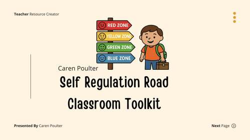 The Self Regulation Road: Zones of Regulation Toolkit - Classroom Display
