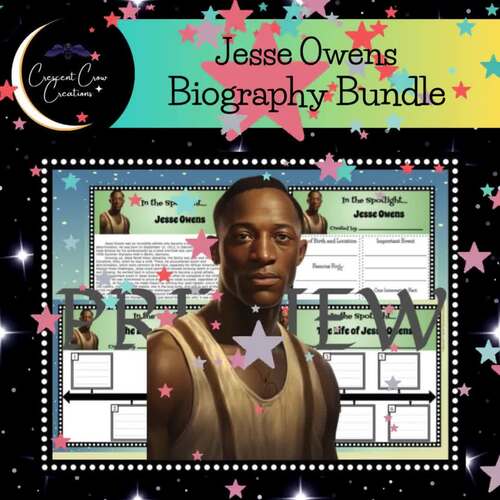 Black History Figure Jesse Owens Biography Bundle Research Project