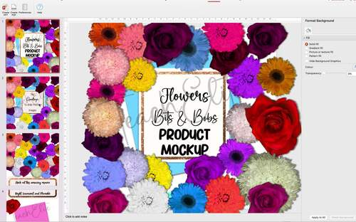 Flowers Bits and Bobs Mock-up png images by Teach Elite | TPT