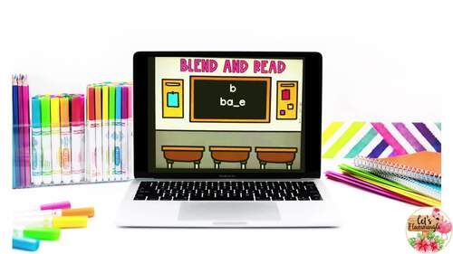 Silent e CVCE Words Decodables Whole Group Phonics Slides Reading Passages