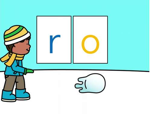 Decoding CVC Words Successive Blending: Winter Theme by Sarah Paul