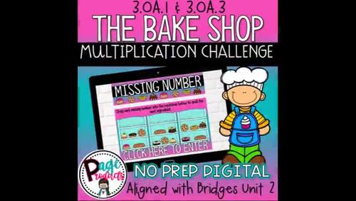 3rd Grade Multiplication Bake Shop Multiplication Challenge by Page ...