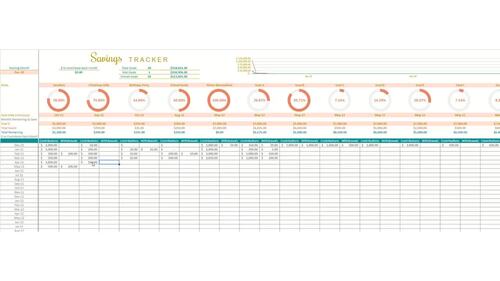 Savings Tracker Google Sheets Spreadsheet - 30 Funds by Mom Money Map