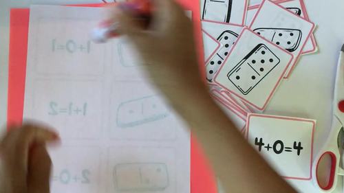 Dominoes addition with Domino Number Sentence for Match activities and ...
