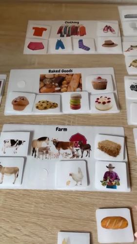 Category Sorting Digital Download, Task Bag for Children and Students