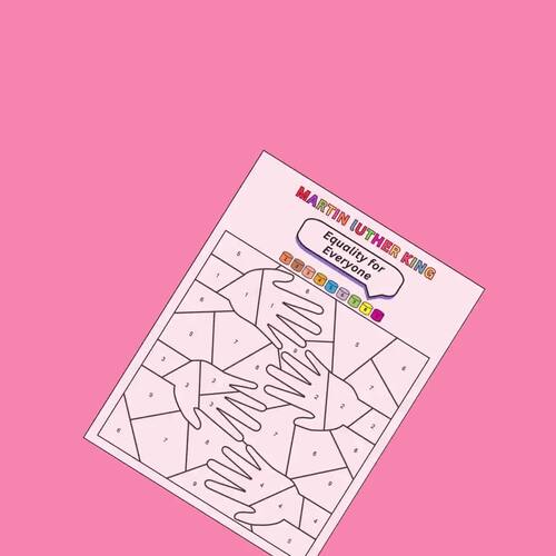 Black History Month Coloring Pages by Number |January MLK Worksheets ...