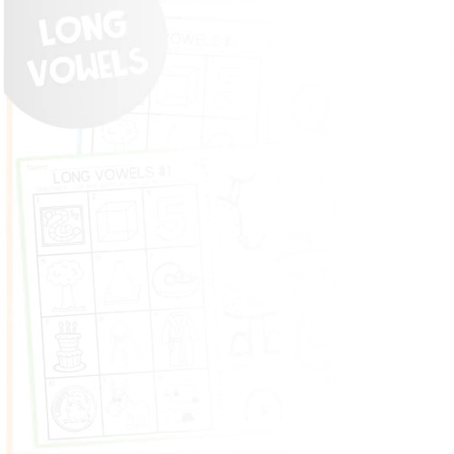 Long Vowels Worksheets Mystery Pictures | Long Vowel Words | TPT