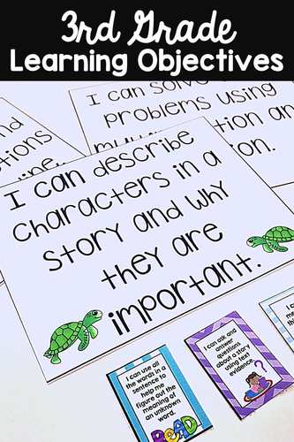Learning Objectives I Can Statements by Talented in Third | TpT
