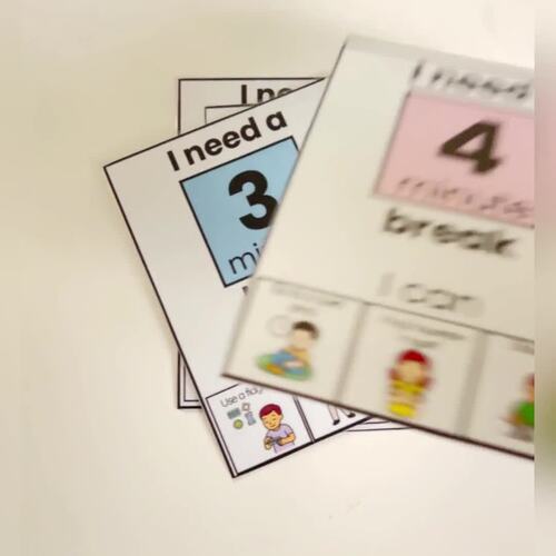 Structured Break Cards | Student Self-Regulation & Coping Strategies K–5