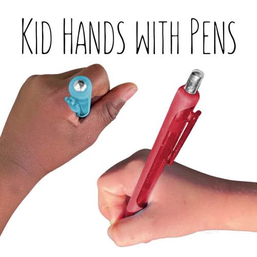 Kid Hands Writing with Pens | Mockup Movable Supplies by Kyla's Kraft