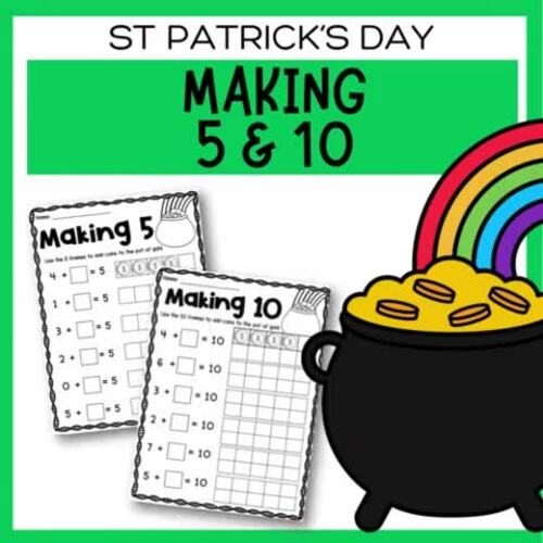 St Patrick's Day Math | Friends of 10 & 5 | St Patricks Day Worksheets